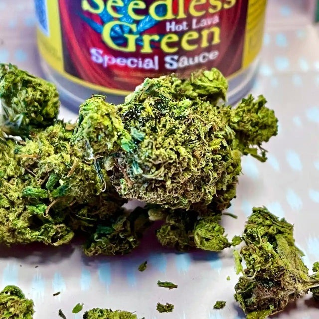 Delta 8 Delta 10 Delta-9 Flower - Gulf Shores & Elberta Seedless Green ...